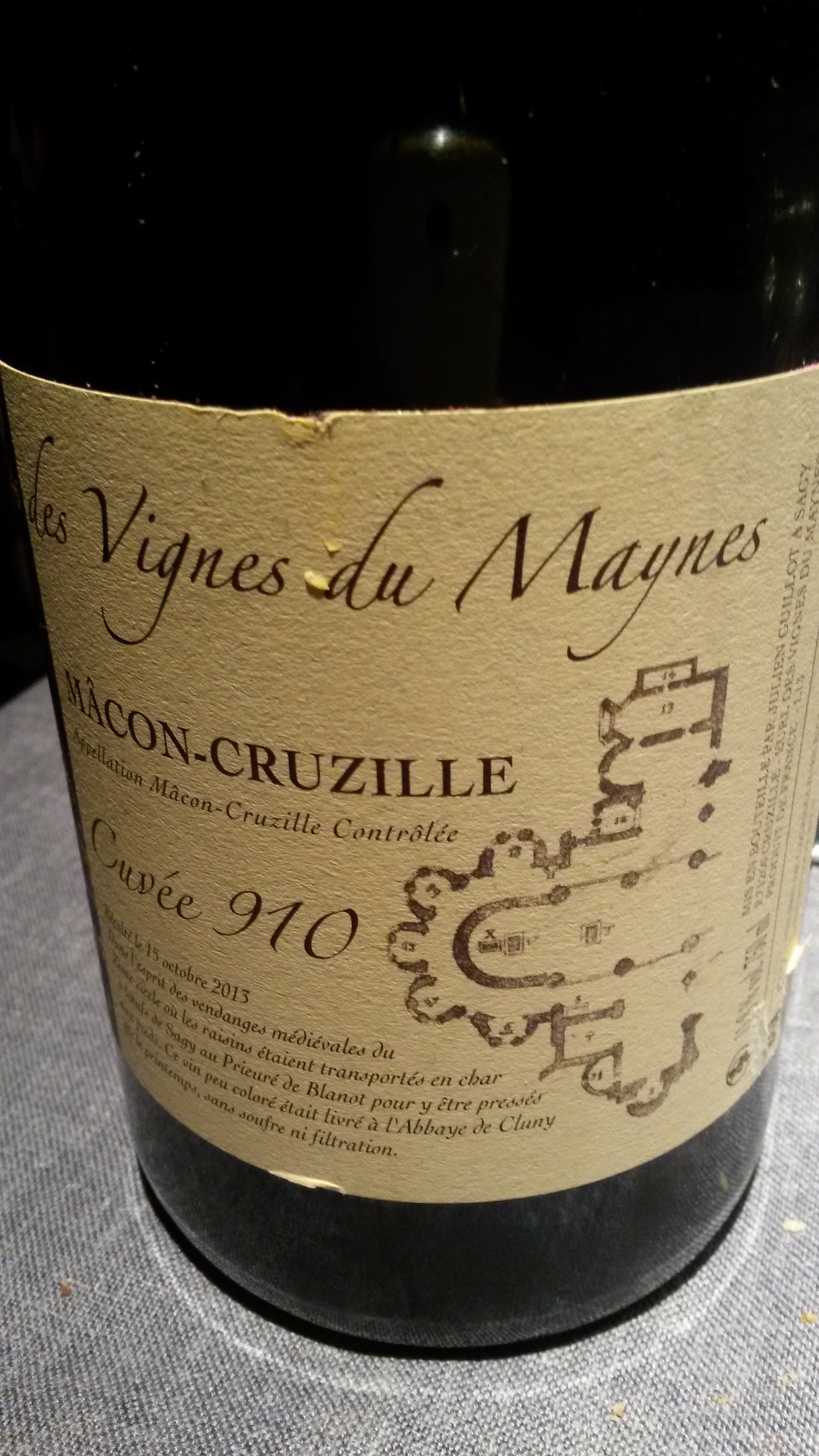 Julien Guillot Les Vignes du Maynes Mâcon-Cruzille “Cuvee 910” 2013