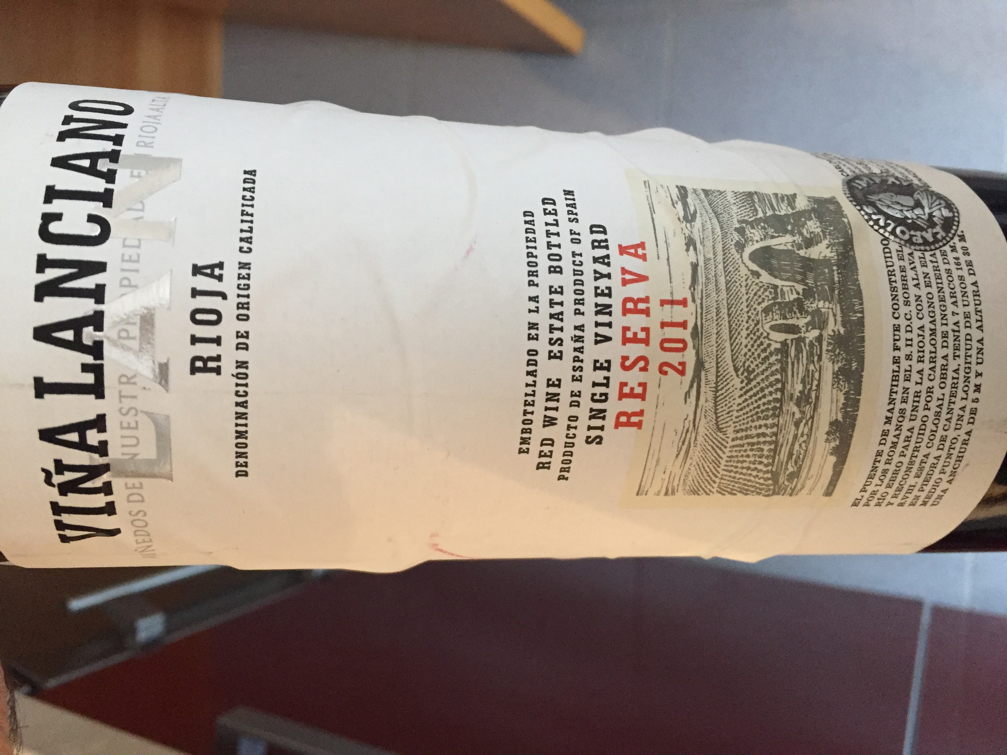Viña Lanciano "Single Vineyard" 2011 (D.O.Ca Rioja) 2011