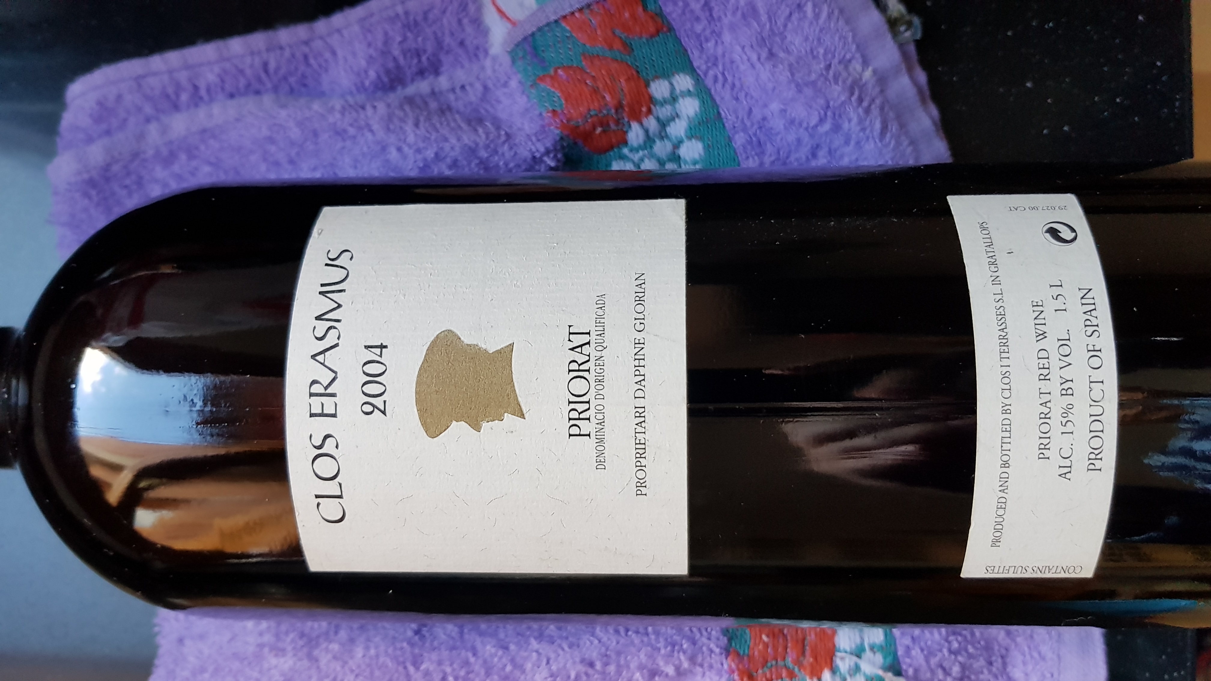 Vendo Magnum 1,5 litros Clos Erasmus 2004 siempre en vinoteca 100 ...