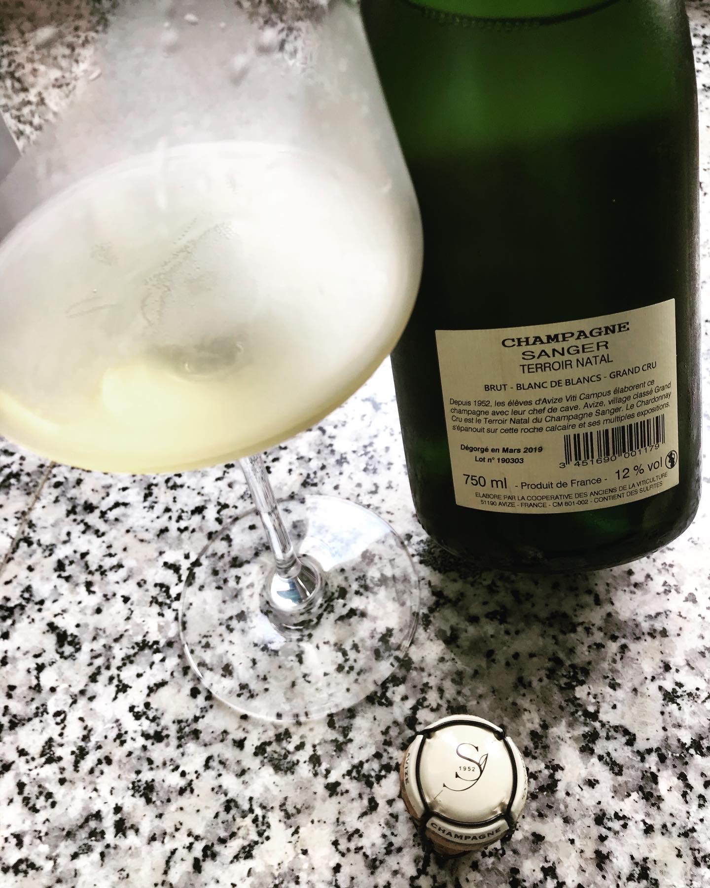 Opinión sobre Champagne Sanger "Terroir natal" Blanc de Blancs BRUT ...
