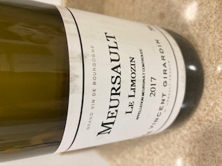 Vincent Girardin Meursault Le Limozin 2017