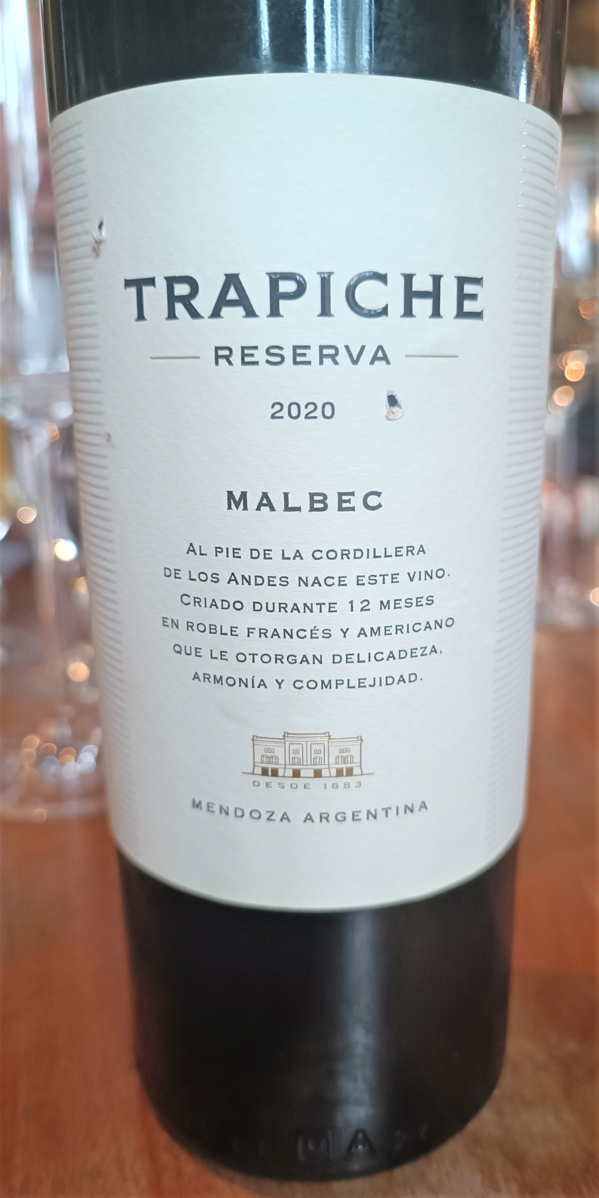 Trapiche Malbec reserva 2020